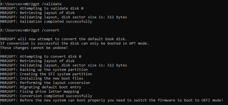 How to Resolve MBR2GPT’s ‘Cannot find OS partition(s) for disk 0’ Error – Jan Kudrik